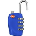 TraverGo 4 Digit Combination Lock, Blue TR1140BL - Walmart.com