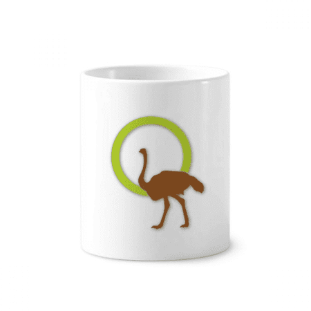 ostrich wacth outline toothbrush pen holder mug cerac stand pencil cup ...