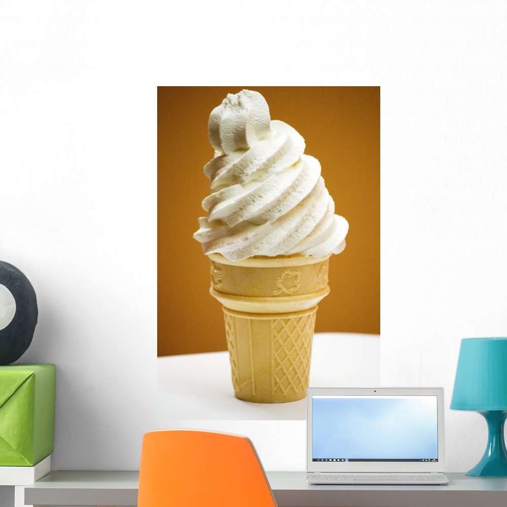 Vanilla Ice Cream Wall Mural by Wallmonkeys Peel and Stick Graphic (24 ...