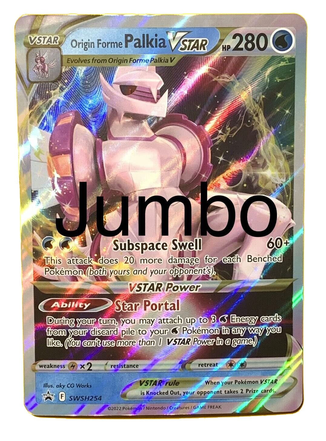 Tarjeta Pokémon Jumbo Origin Forme Palkia VSTAR de gran tamaño SWSH254 ...