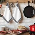 Dish Towels, White Key Design Absorbent Kitchen Towels 2 PCS, Geometric ...