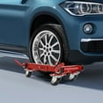 4 Wheel Car Dolly, Lever Type Car Moving Dolly, 2,200 lb Track Dolly, 4 ...
