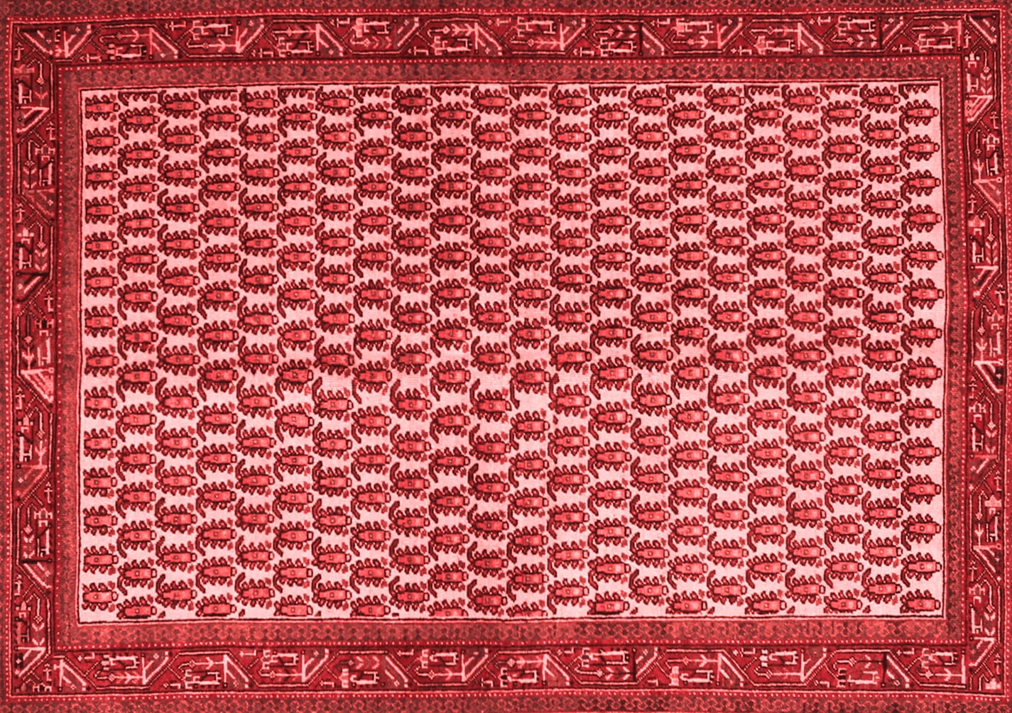 Ahgly Company Indoor Rectangle Persian Red Traditional Area Rugs, 2' x ...