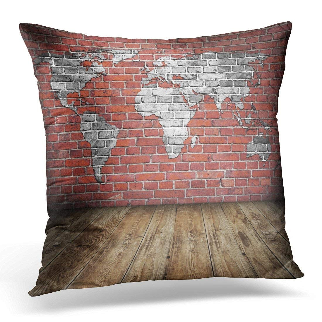 USART Wall Brown Brick Vintage Old Grunge Map Room Style World Africa ...