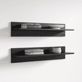 Fly Modular Wall Mounted Floating Shelf (Type-MX) Black - Walmart.com