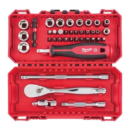 Click here for Milwaukee Milawaukee Ratchet  Socket And Bit Set 1... prices
