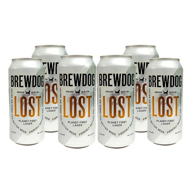 Six Pack Cerveza Brewdog Lost Planet First Lager 440ml Brewdog Pilsner ...