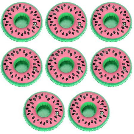 8Pack Inflatable Floating Drinking Holders, Drink Floats Inflatable Cup ...