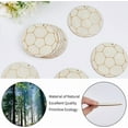 10Pcs Football Unfinished Wood Hanging Sports Ball DIY Crafts Cutouts ...