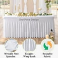 3 Pack White Spandex Table Cloths for 8 Foot Rectangle Tables - Walmart.com