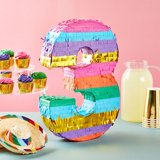Rainbow 3rd Birthday Pinata, Fiesta/ Cinco de Mayo Party Supplies ...
