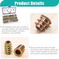 170PCS Threaded Inserts Nuts,6 Sizes Wood Threaded Insert Kit,Furniture ...