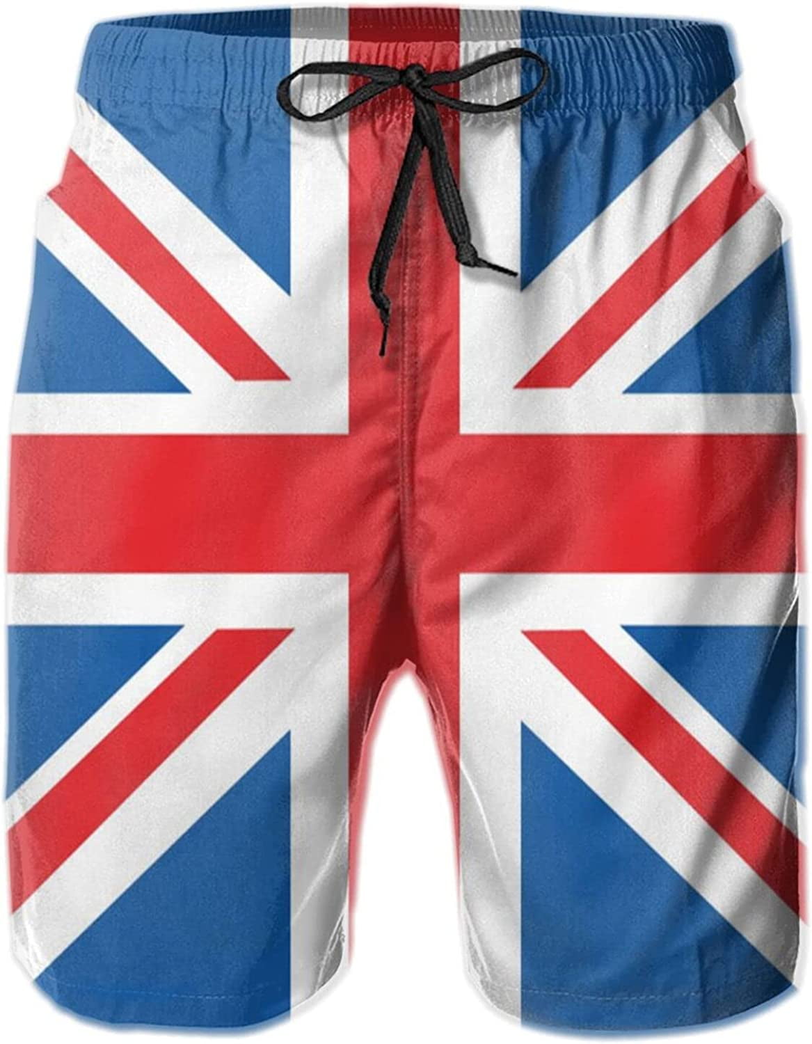 Men's British Flag Swim Trunks Quick Dry Summer Surf Beach Shorts with ...