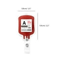 Unique Blood Bag Shape Badge Reel Clip Business Card Holder Acrylic ...