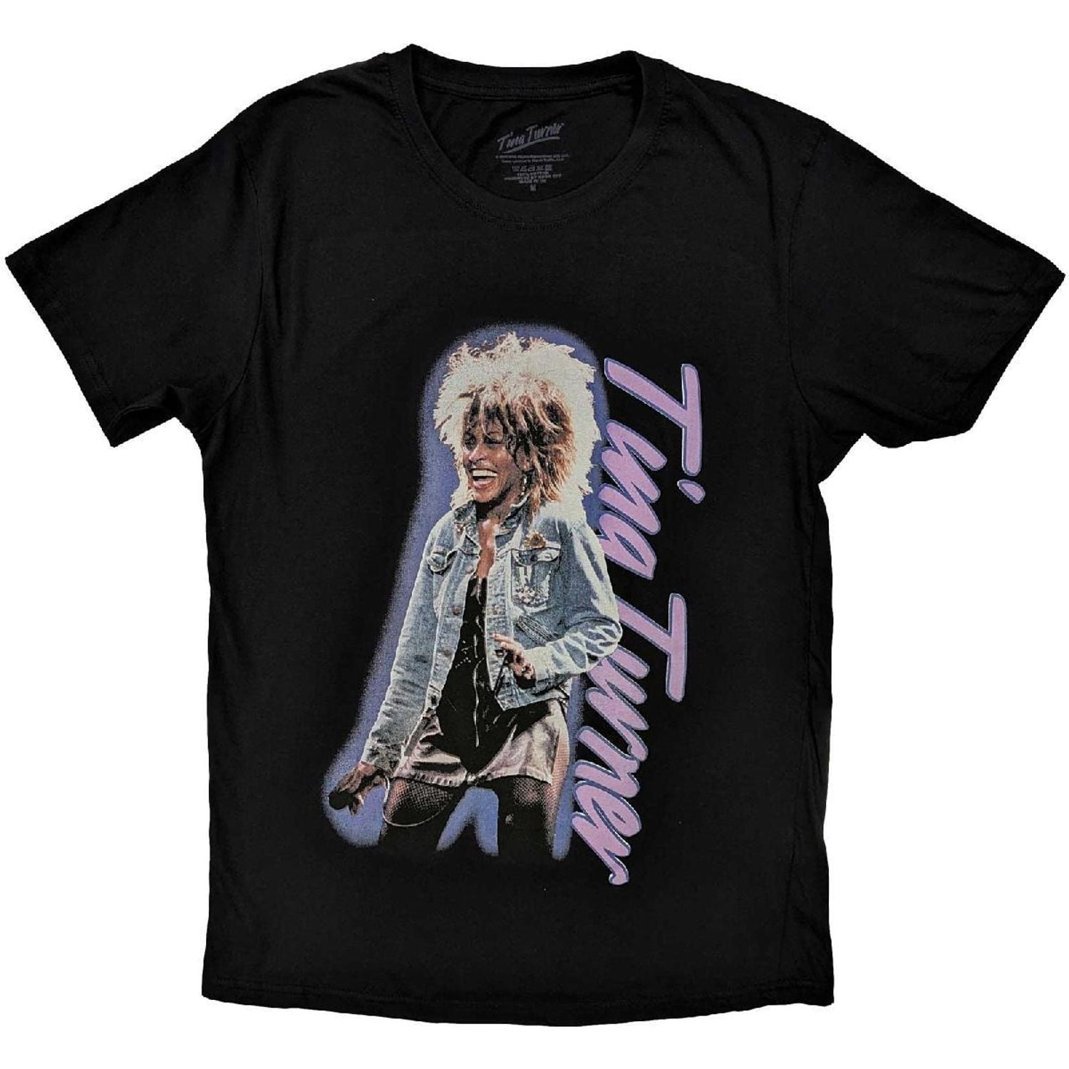Click here for Tina Turner Adult Vertical Logo Cotton T-Shirt M prices