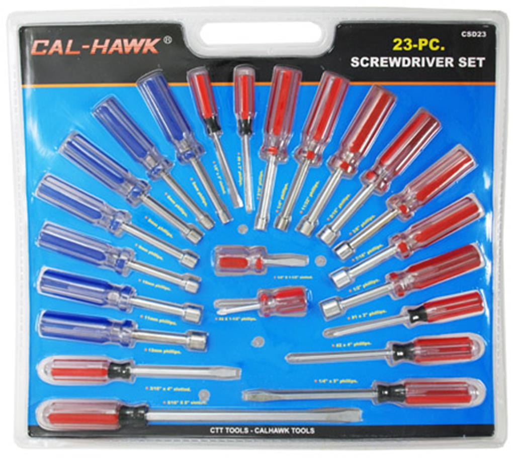 "Cal Hawk Tools 23-pc. Screwdriver Set" - Walmart.com