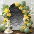 Arch Covers, Black Ombre Stripes Arch Covers Stretchy Backdrop 5'x2.1 ...