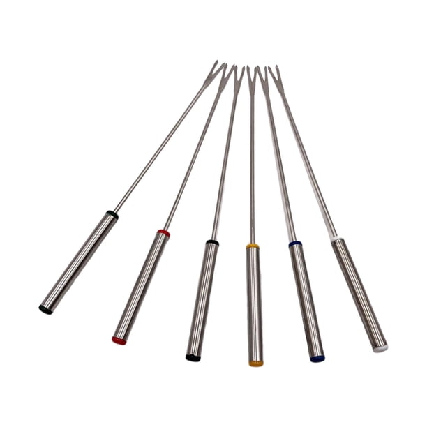 6 Pieces Hot Dog Forks Campfire Skewers Toasting Forks for Steaks ...