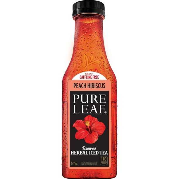 Pure Leaf Peach Hibiscus Herbal Iced Tea, 547 mL Bottle - Walmart.ca