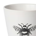 Mainstays Round Ceramic Bumblebee Planter, 5.9 inches diameter, White ...