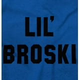 Lil Broski Funny Younger Brother Bodysuit Jumper Boys Infant Baby ...