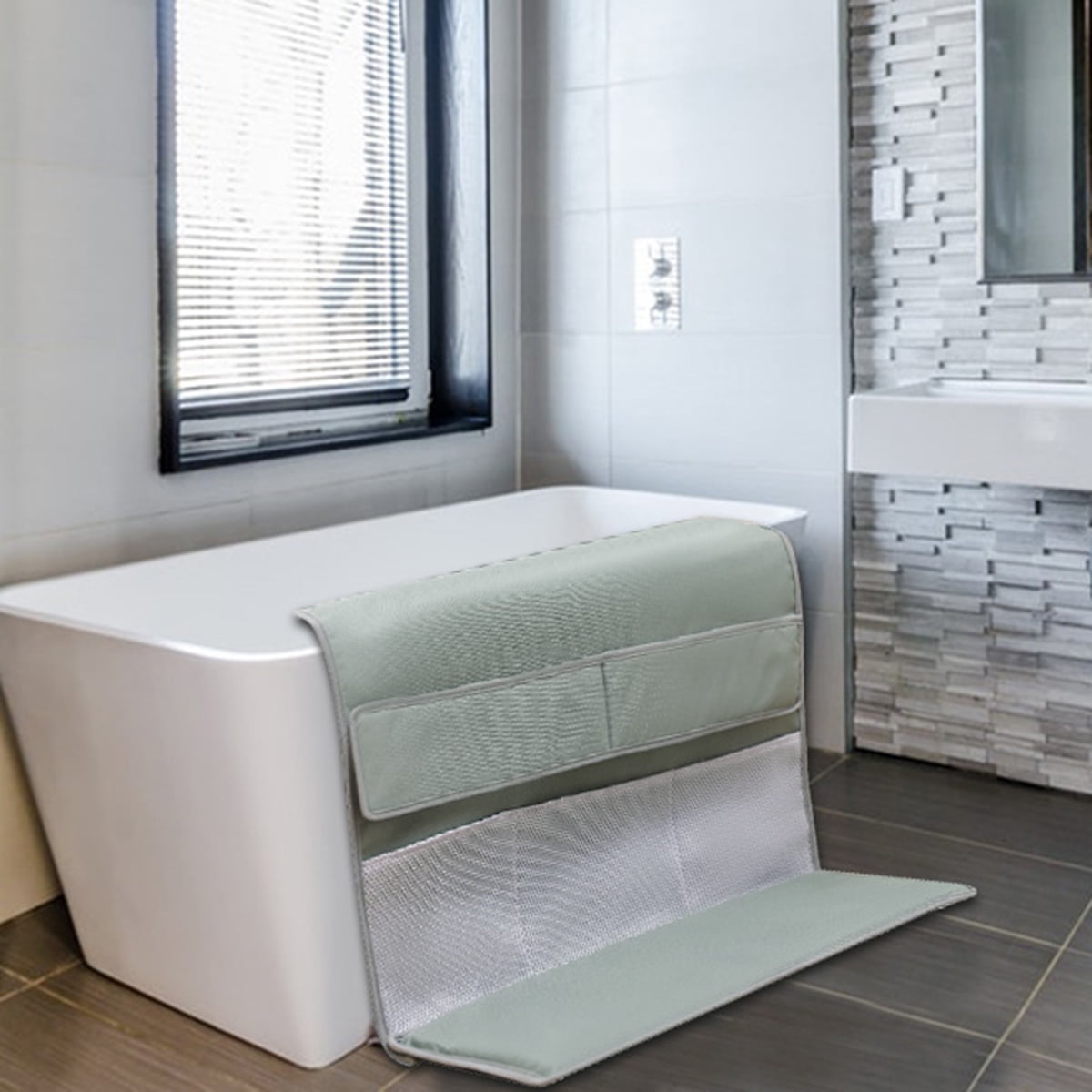 Anti-Slip Kneeler Elbow Knee Support Pad Baby Bath Tub Side Mat With ...