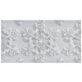 3D Christmas White Snowflakes Round Ring Binder 3 Rings 1.5" Capacity ...
