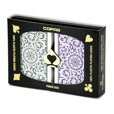 Copag 1546 Playing Cards, Red & Blue, Plastic Coated, Jumbo Index ...