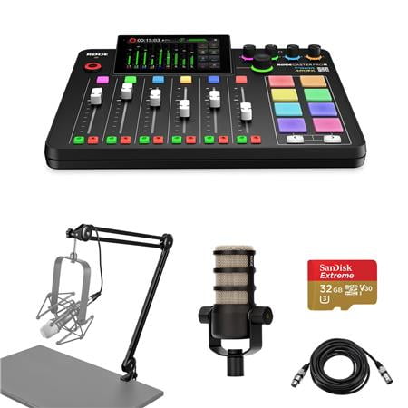 RODECaster Pro II Integrated Audio Production Studio Console Bundle ...