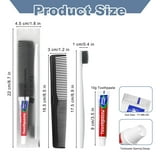 25 pack White Disposable Toothbrushes with Toothpaste and Comb,10g ...