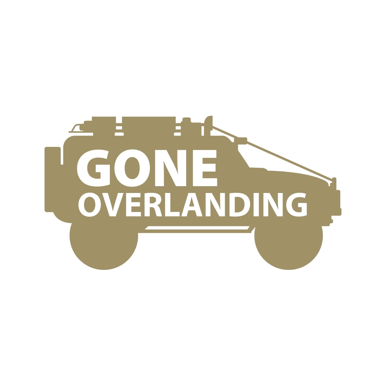 Gone Overlanding Sticker Decal Die Cut - Self Adhesive Vinyl - Weatherproof - Made in USA - Many ...