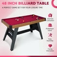 RayChee 4-Ft Indoor Pool Table, Portable Mini Billiards Set with ...