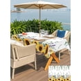 60x102 Rectangle Tablecloth, Eucalyptus Leaves Outdoor Tablecloth with ...
