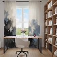 Abstract Sheer Curtains for Living Room Bedroom, Oil Painting Industry ...