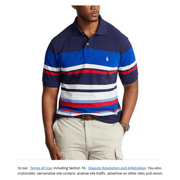 POLO RALPH LAUREN Mens Big & Tall Classic Fit Short Sleeve Big Pony ...