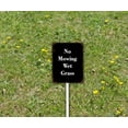 No Mowing Wet Grass Sign for Outdoor Metal Yard Sign Funny Lawn Sign ...