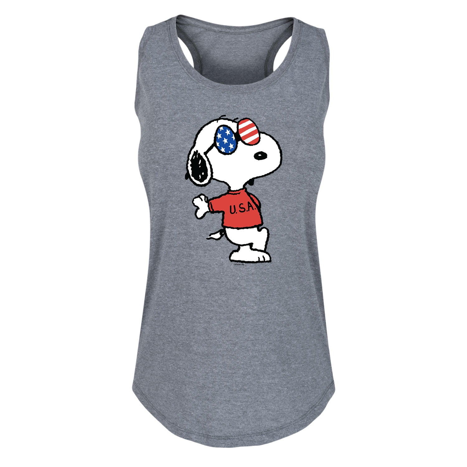 Peanuts - Americana Snoopy - Women's Racerback Tank - Walmart.com