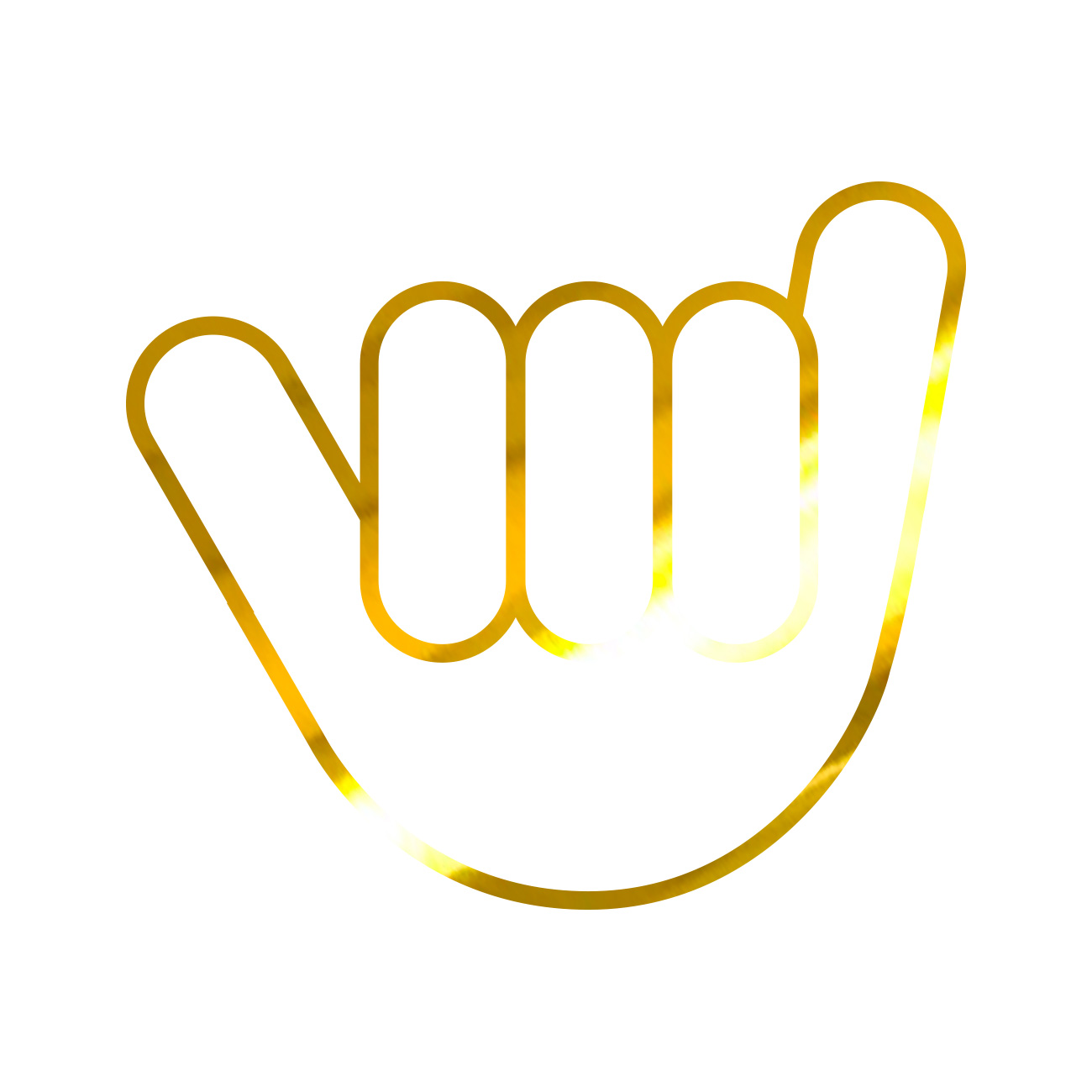 Shaka Sticker Decal Die Cut - Self Adhesive Vinyl - Weatherproof - Made ...