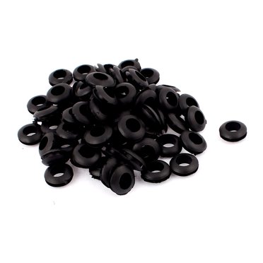 Black SBR Rubber Push-in Grommet - Inner Diameter 5/8", Outer Diameter ...