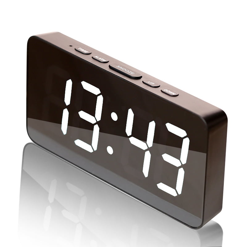 Click here for Yanzhe Digital Alarm Clock  Silent Mirror Clock  M... prices
