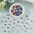 3 Strands Handmade Millefiori Glass Round Bead Strands Mixed Color 6mm ...