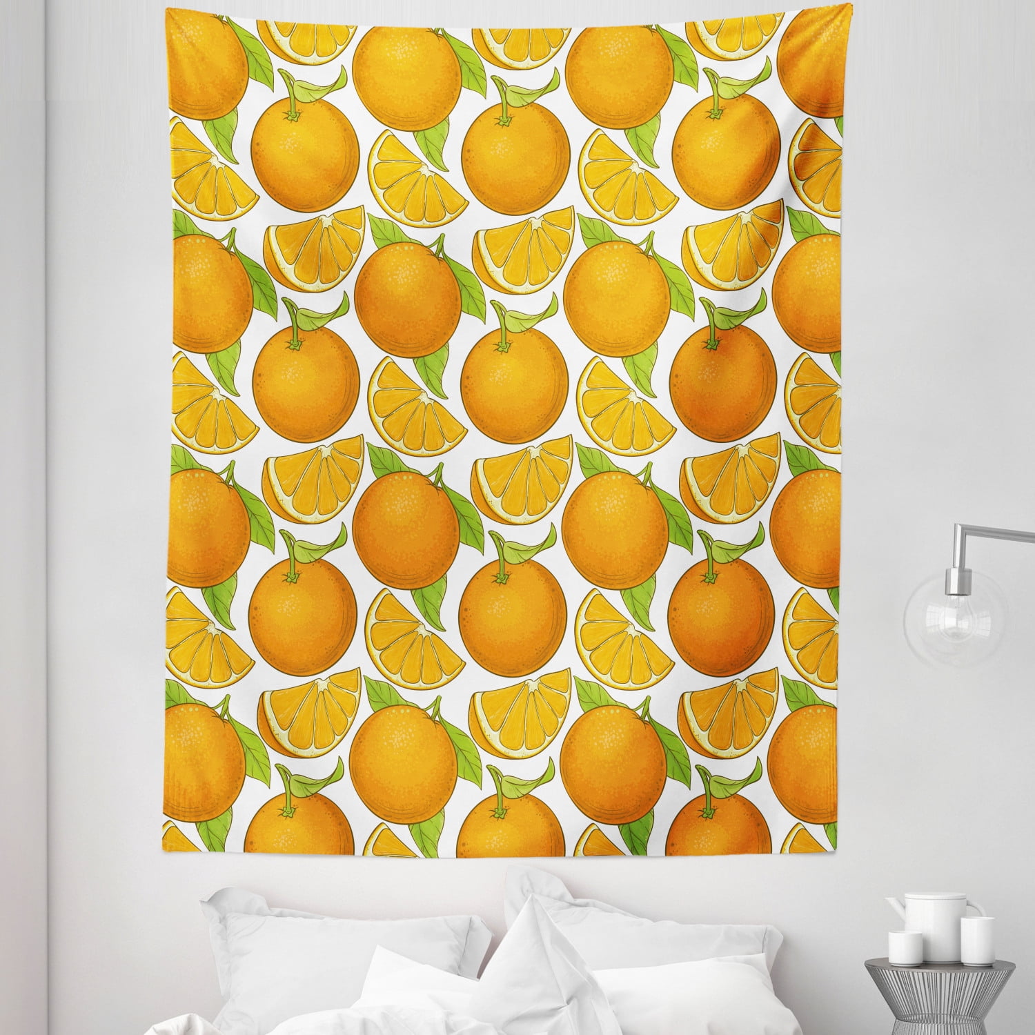Summer Orange Tapestry, Rhythmic Motifs of Fresh Juicy Fruits Slices ...