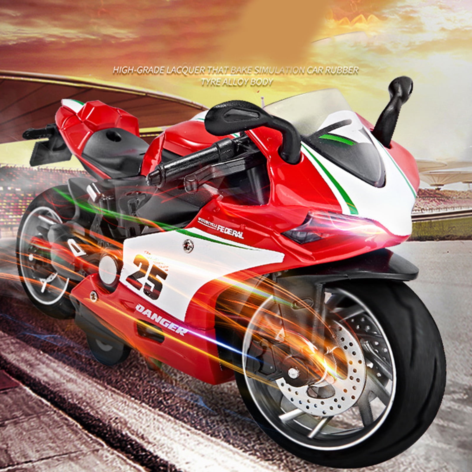 Cheers US 1/12 Scale Motorcycle Model Die cast Metal with Plastic Parts ...