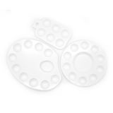 Hello Hobby White Craft Paint Palettes 3 Pack with 6-Well, 10-Well ...