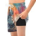 BZSMCE Swim Shorts Leopard Sun Snow Mountain For Quick-Dry Shorts With ...