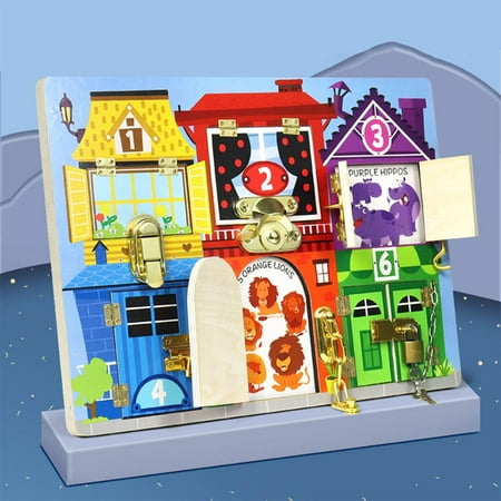 Toddle Unlocking Toy Montessori Busy Board Learning Training Educion ...