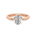 4 Carat IGI Certified Oval Shape Lab Grown Diamond Engagement Ring ...