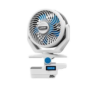 HART 20-Volt 2-Pack 4Ah and Charger Starter Kit and 7.5-inch Fan Bundle ...