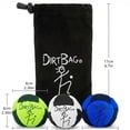 Dirt Bag Footbag 3 Pack with Pouch, Premium Sand Filled Kick Sack, Soft ...