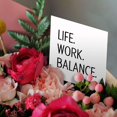 3drose, Life Work Balance Motivational Typography, 1 Greeting Card with ...